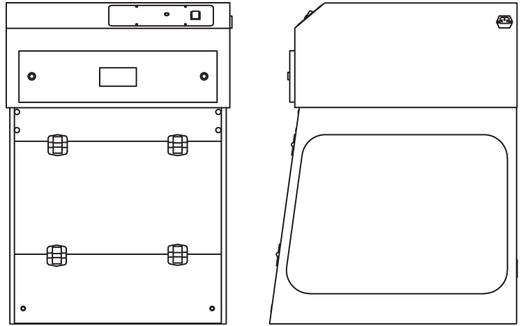 PCR Laminar Flow Cabinet PCR-24-G - Lab Fume Cupboards